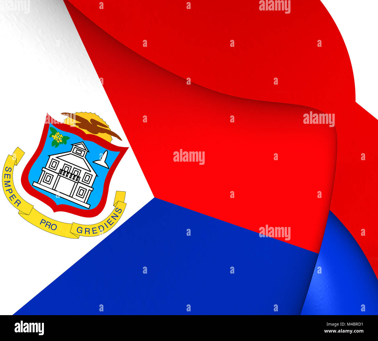 Flag of Sint Maarten Stock Photo - Alamy