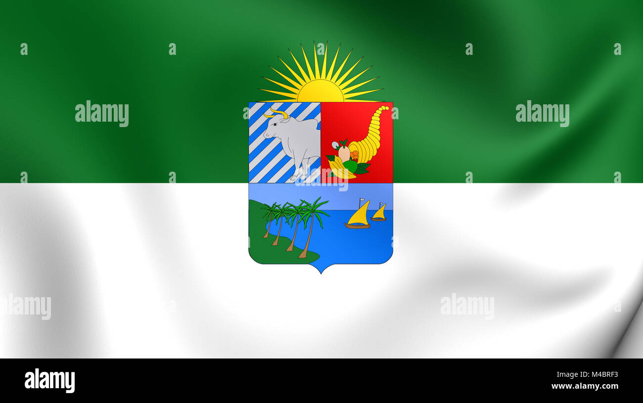 3D Flag of the Sucre Department, Colombia Stock Photo - Alamy