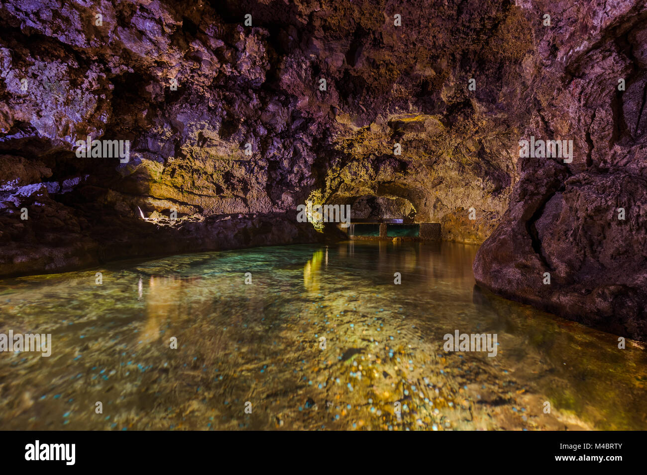 Volcanic caves in Sao Vicente - Madeira Portugal Stock Photo - Alamy