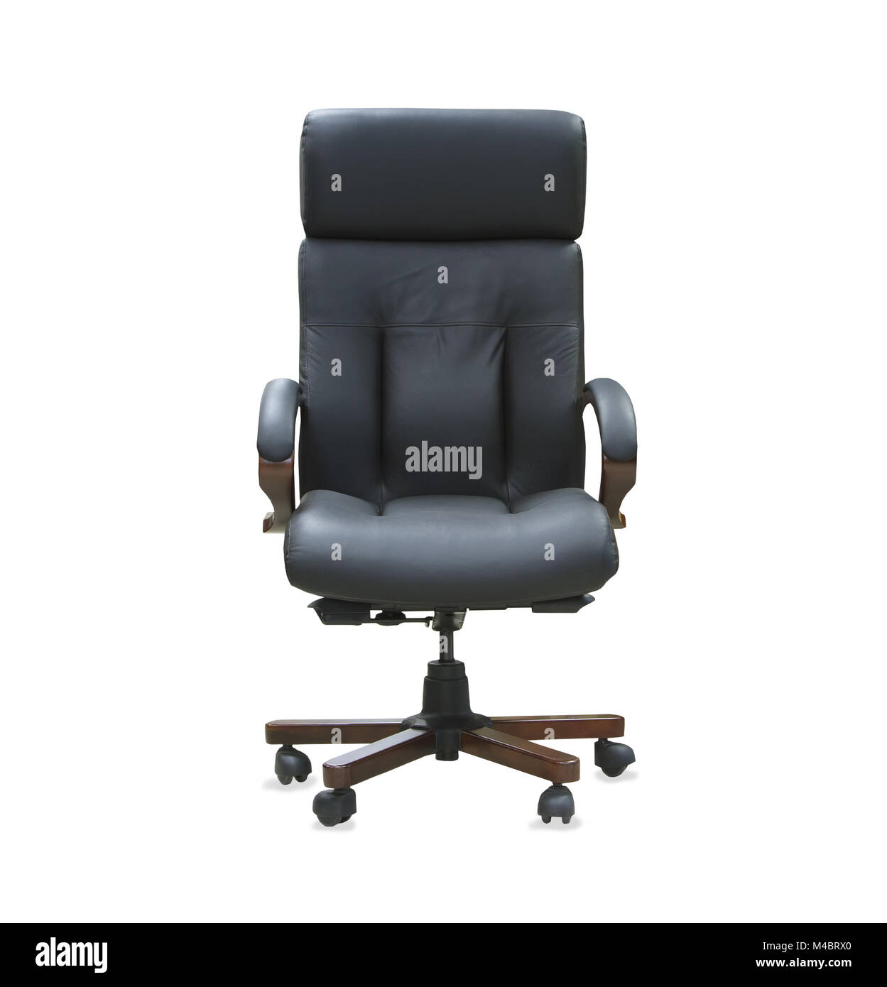 Black leather and chrome office chair hi-res stock photography and ...