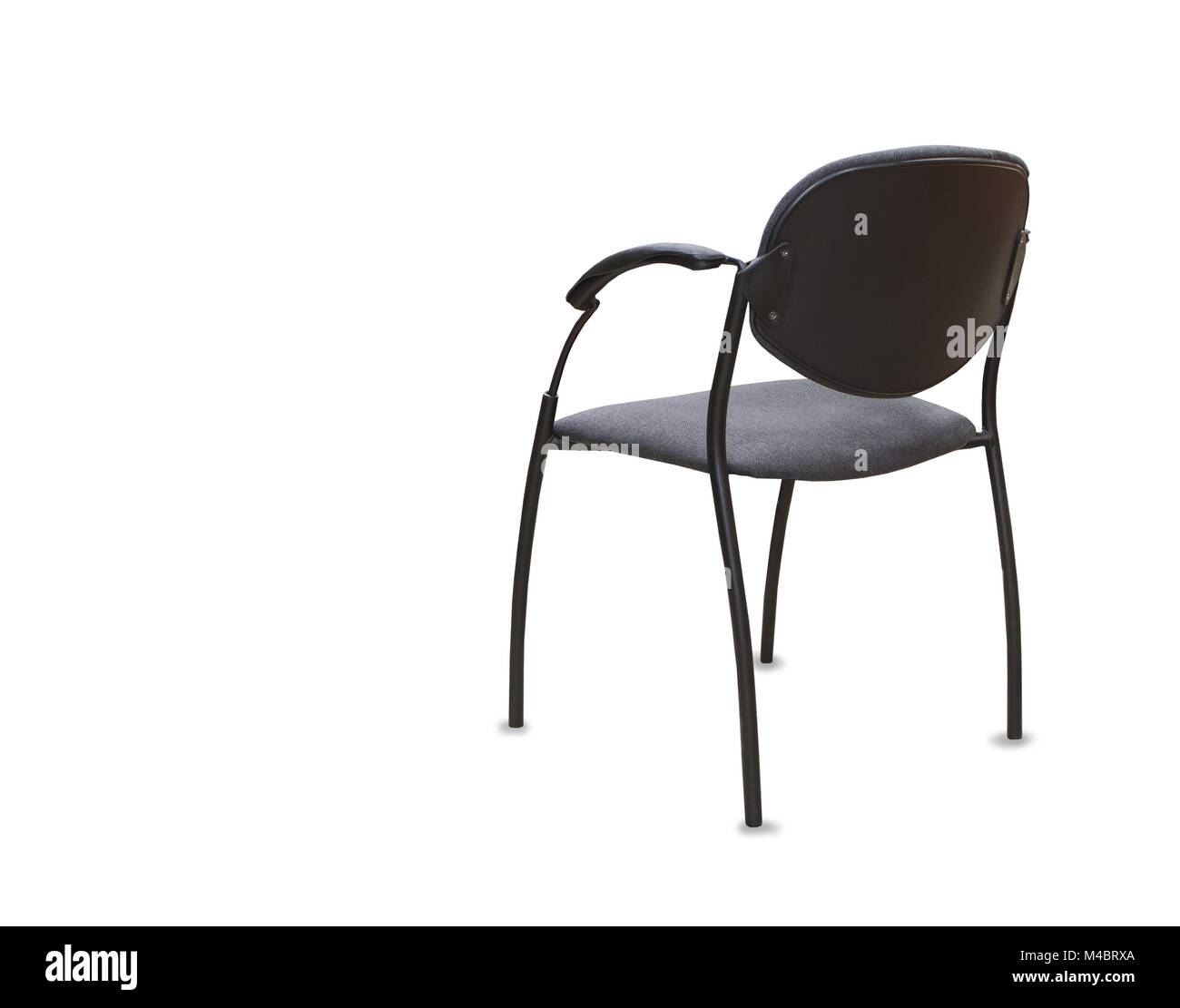 Back view of modern office chair from gray cloth Stock Photo - Alamy