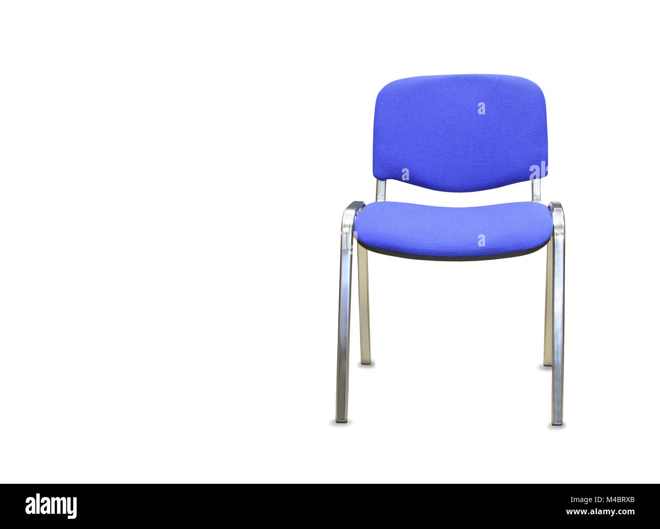 The blue office chair. Isolated Stock Photo - Alamy