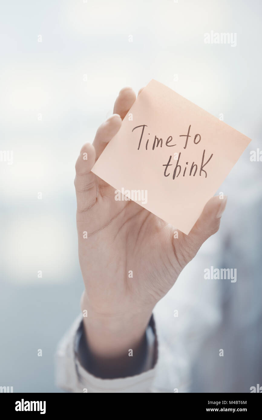 Time think hi-res stock photography and images - Alamy