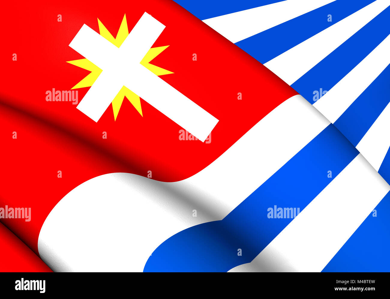 Flag of Ubatuba, Brazil Stock Photo - Alamy