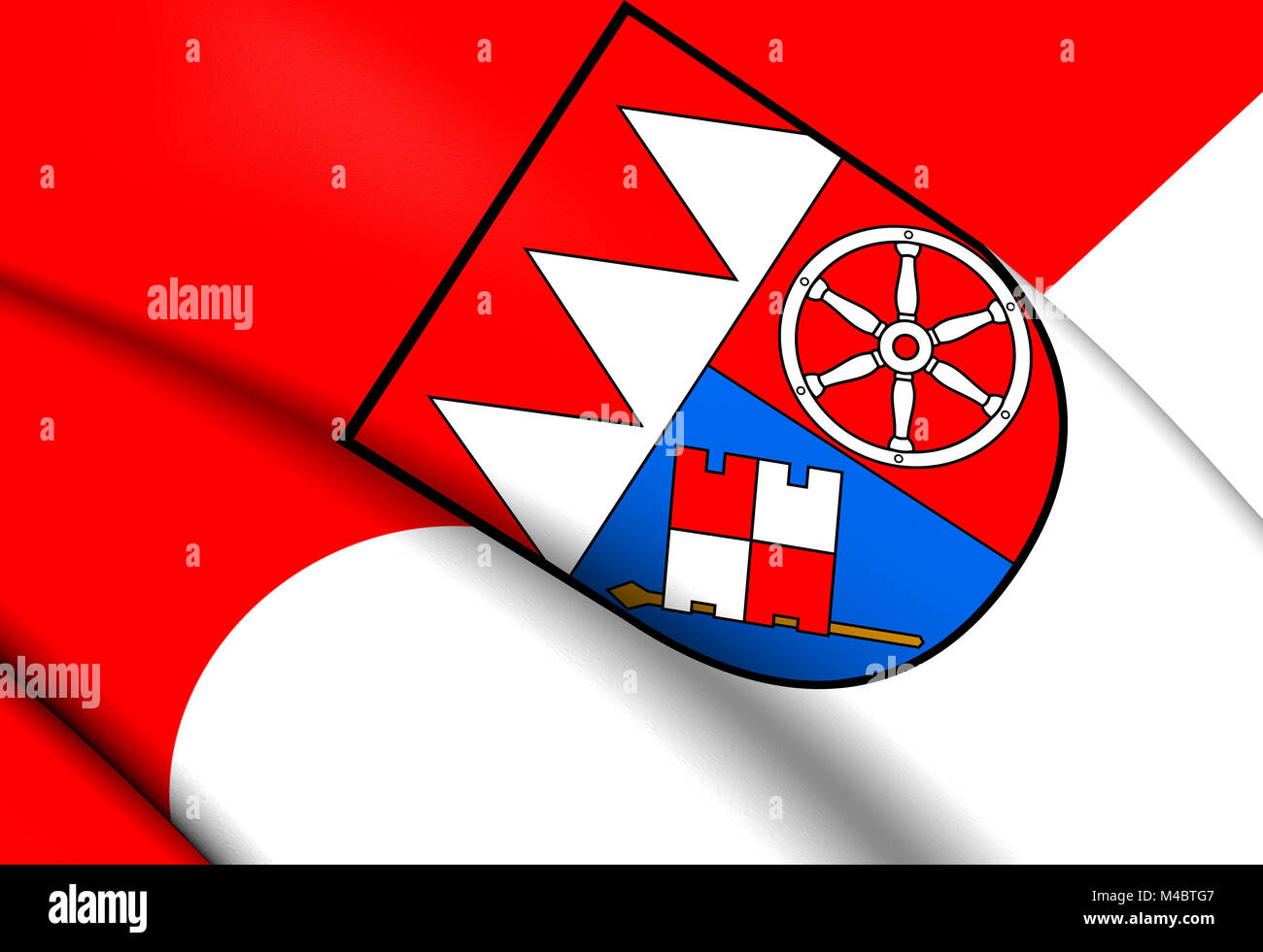 Flag of Lower Franconia, Germany Stock Photo - Alamy