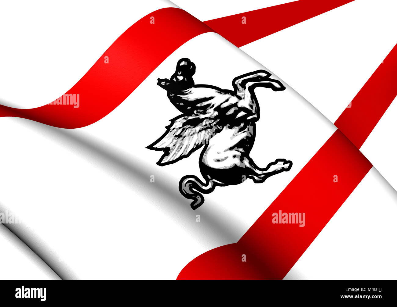 3d flag of the tuscany hi-res stock photography and images - Alamy