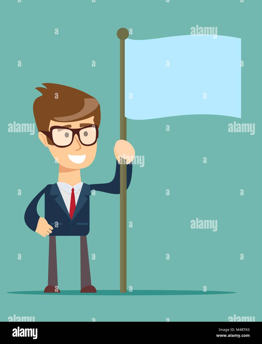 Young man national flag Stock Vector Images - Alamy