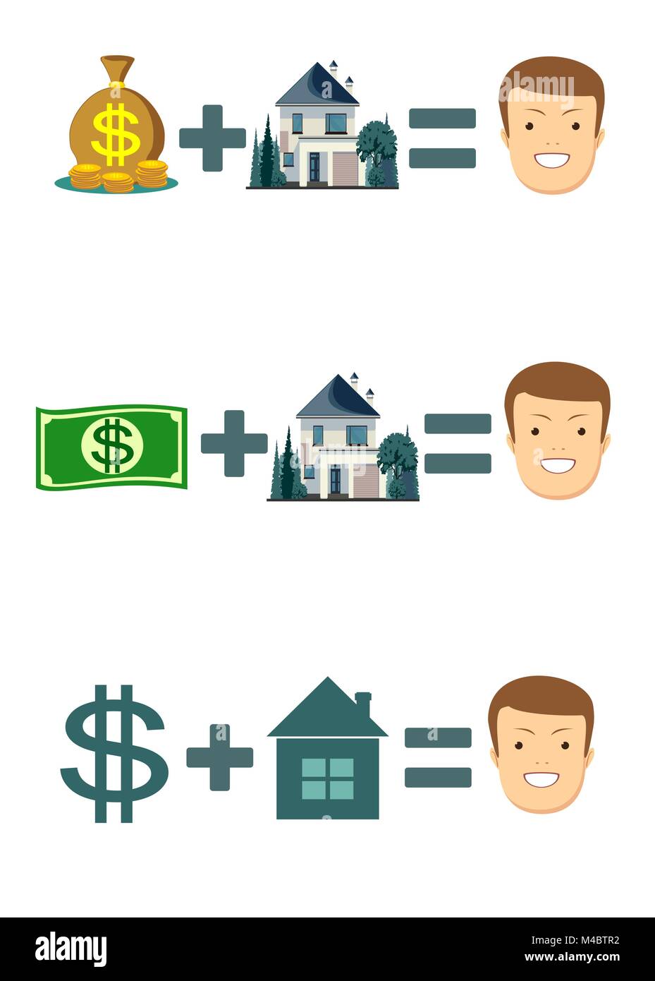 Dream house concept buying Stock Vector Images - Alamy