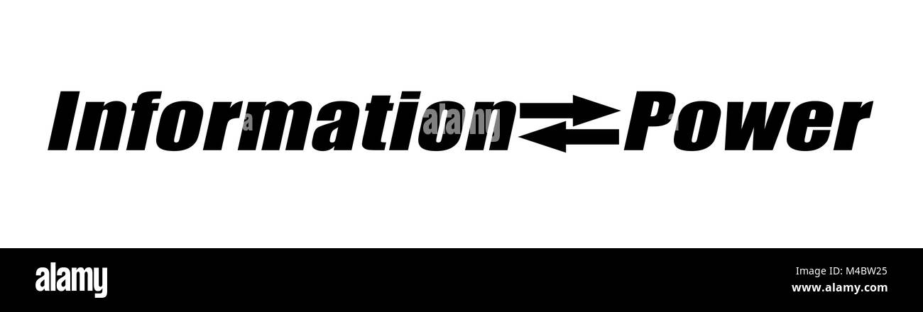 Information and Power Concept Stock Photo - Alamy