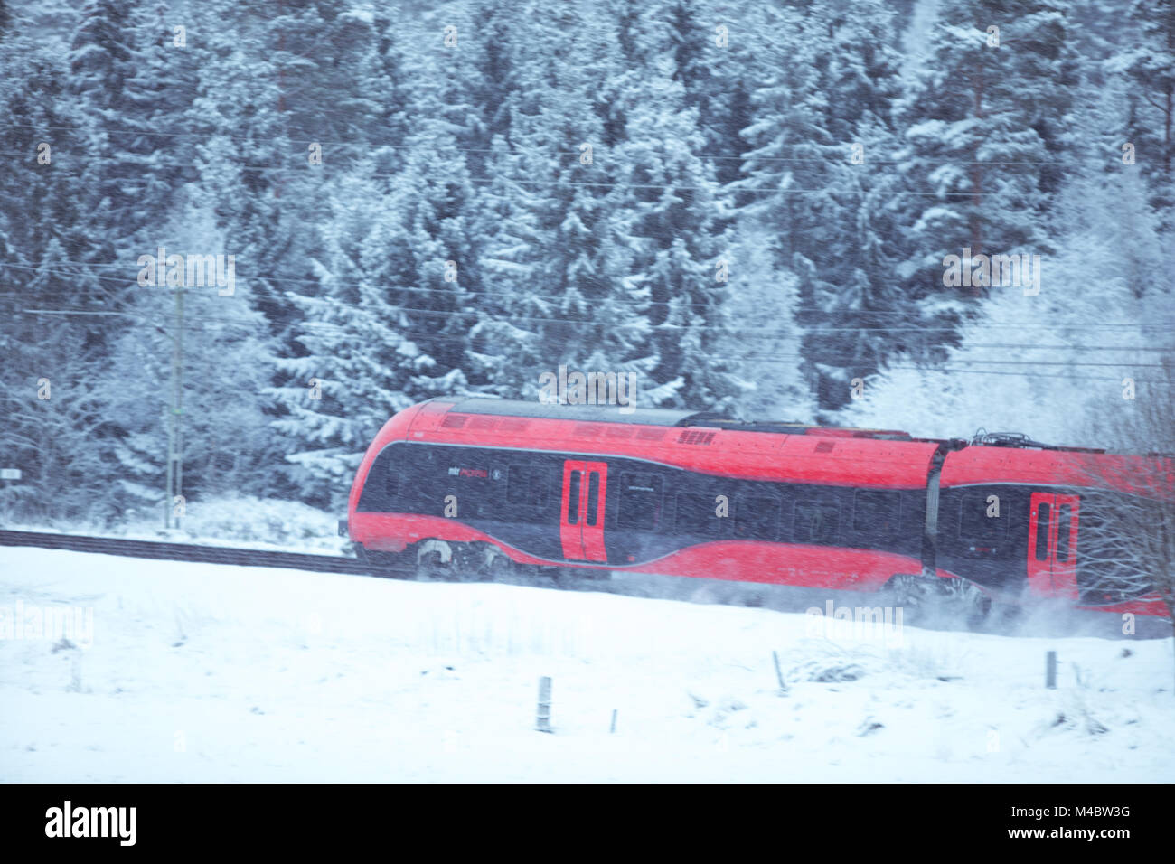 Steam locomotive in the snow hi-res stock photography and images - Alamy