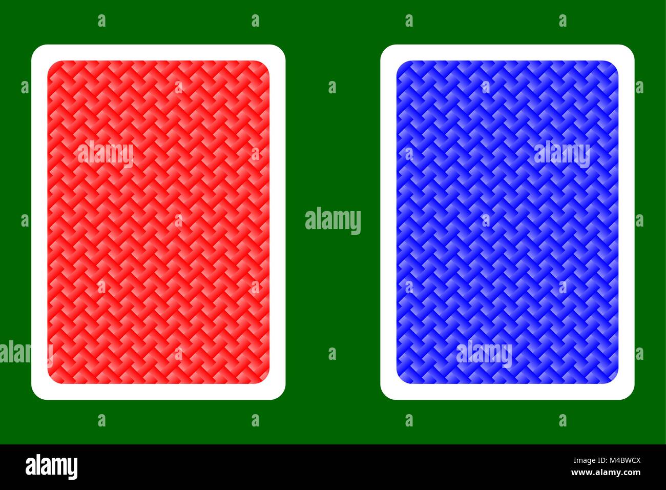 Playing Card Back Designs - grid pattern, vector set Stock Vector Image ...