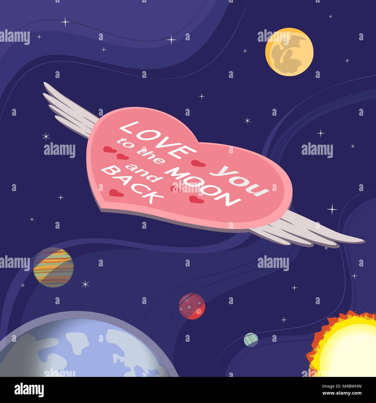 Moon in day blue Stock Vector Images - Alamy