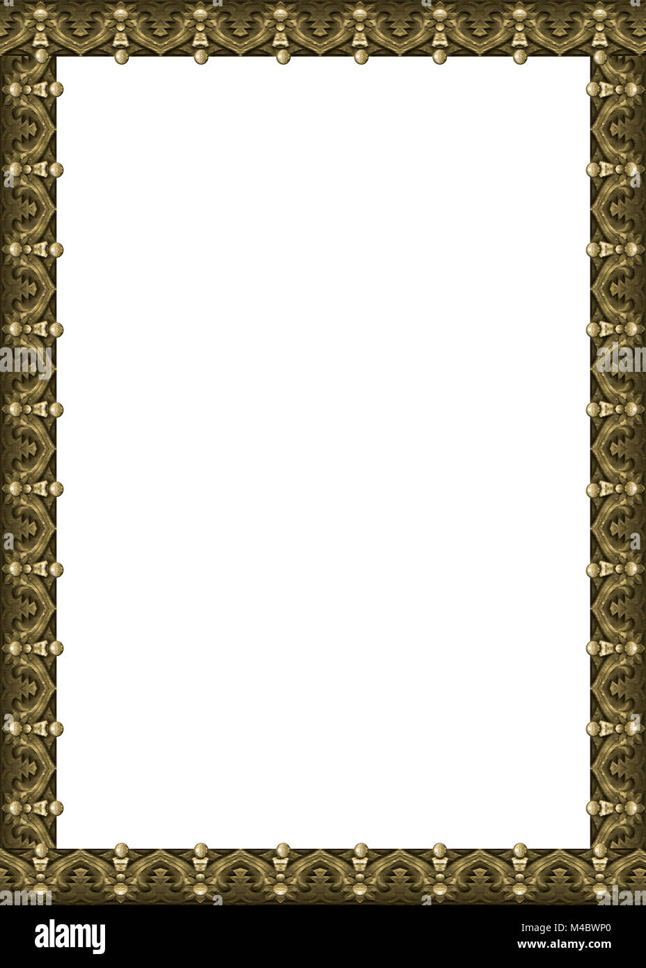 Frame with Oriental Decorated Ornate Borders Stock Photo - Alamy