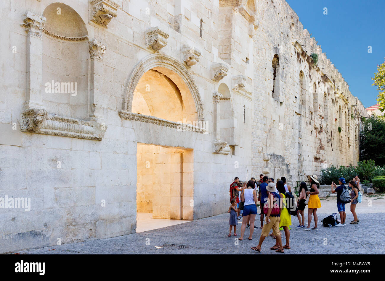 Golden Gate of Diocletian's Palace, northern entrance, Split, Dalmatia ...