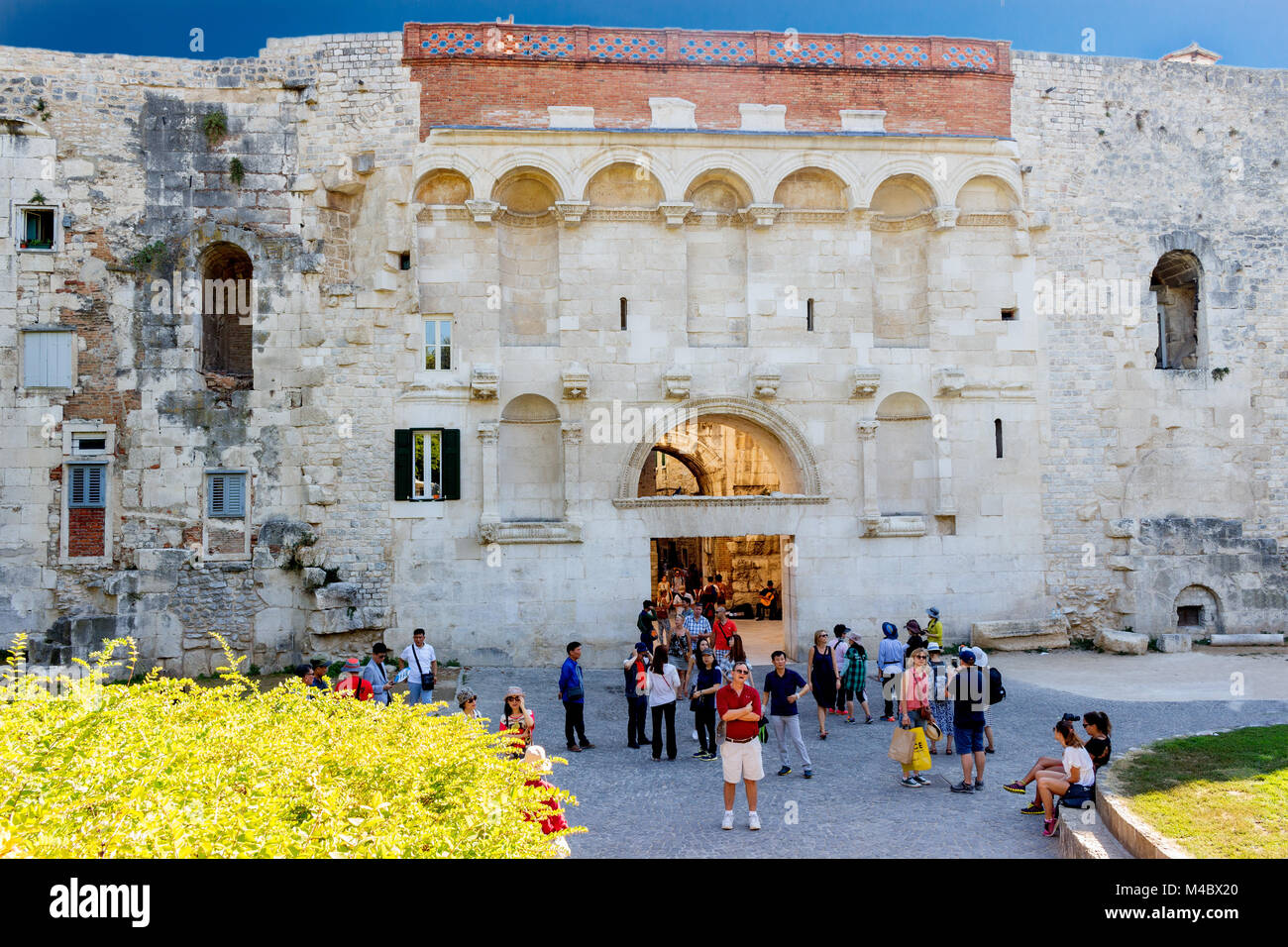 Golden Gate of Diocletian's Palace, northern entrance, Split, Dalmatia ...
