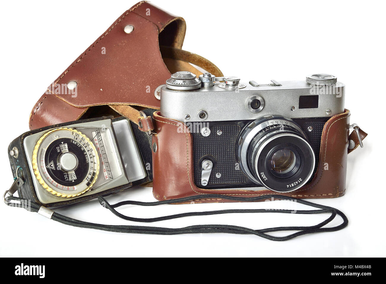 Aged photo camera Cut Out Stock Images & Pictures - Alamy