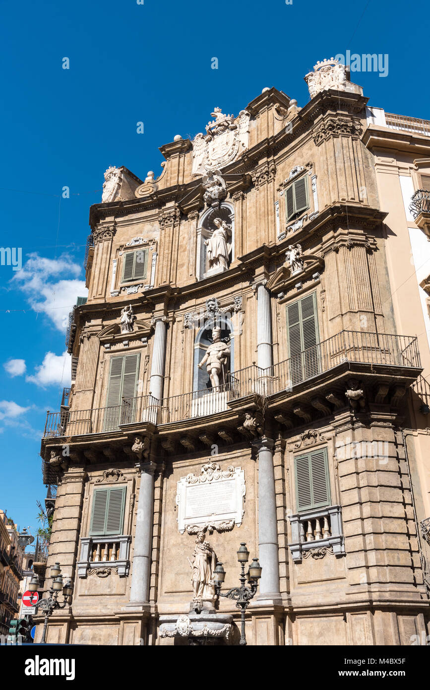 Sicily palermo quattro canti hi-res stock photography and images - Alamy