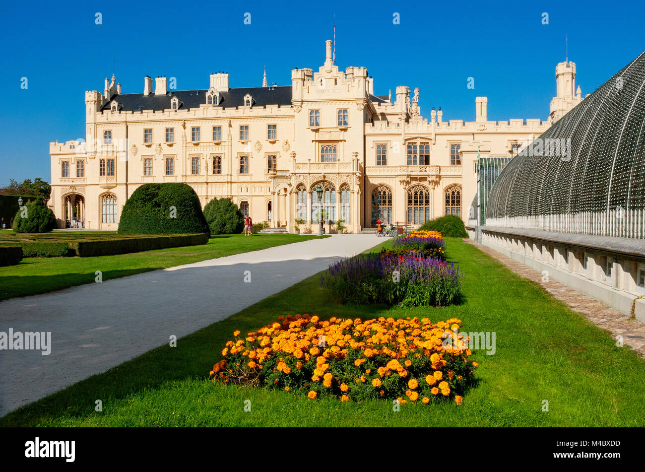 Lednice Palace, former Liechtenstein summer residence, Lednice-Valtice ...