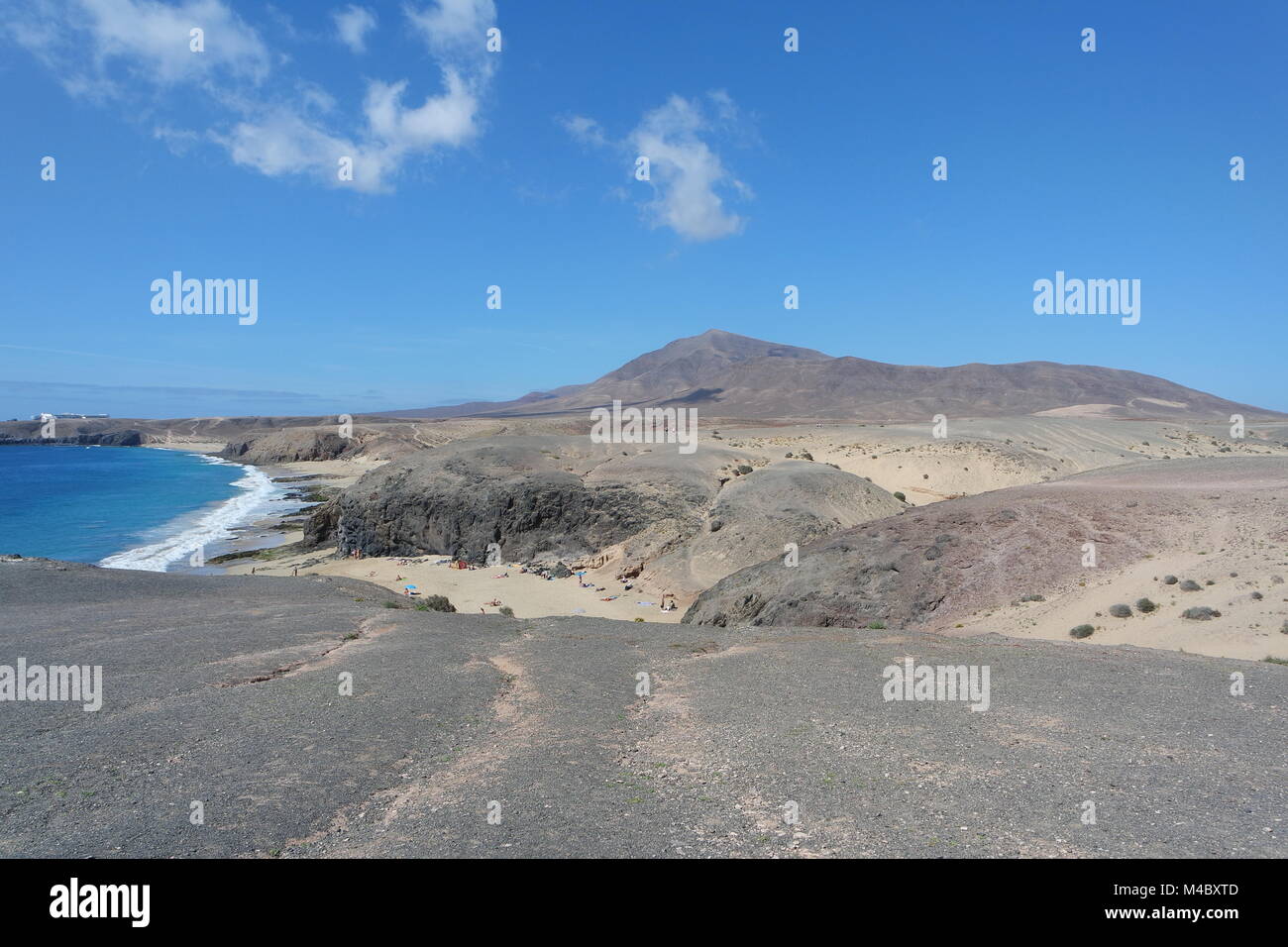 View of Papagayo beach, Lanzarote Stock Photo - Alamy