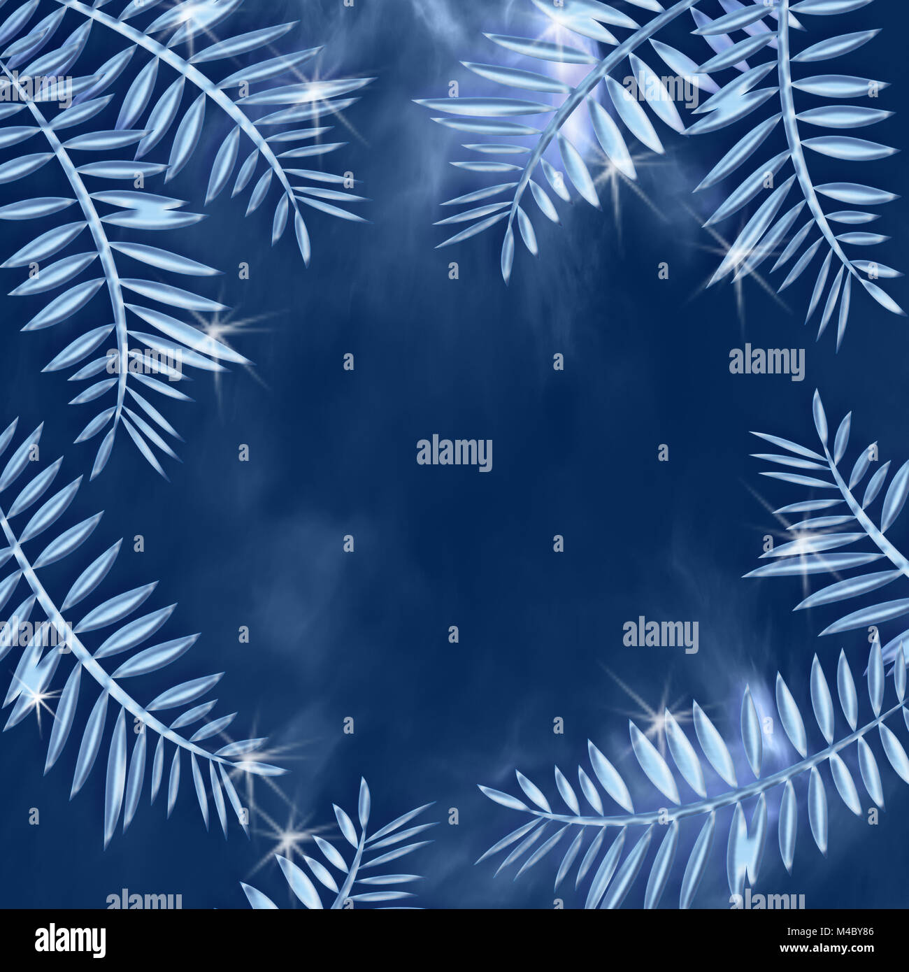 Beautiful blue winter background Stock Photo - Alamy