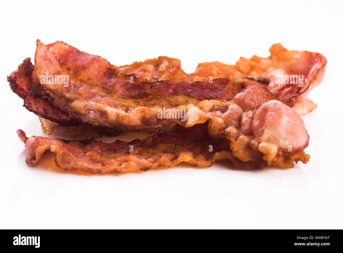 Close up heap fried bacon hi-res stock photography and images - Alamy