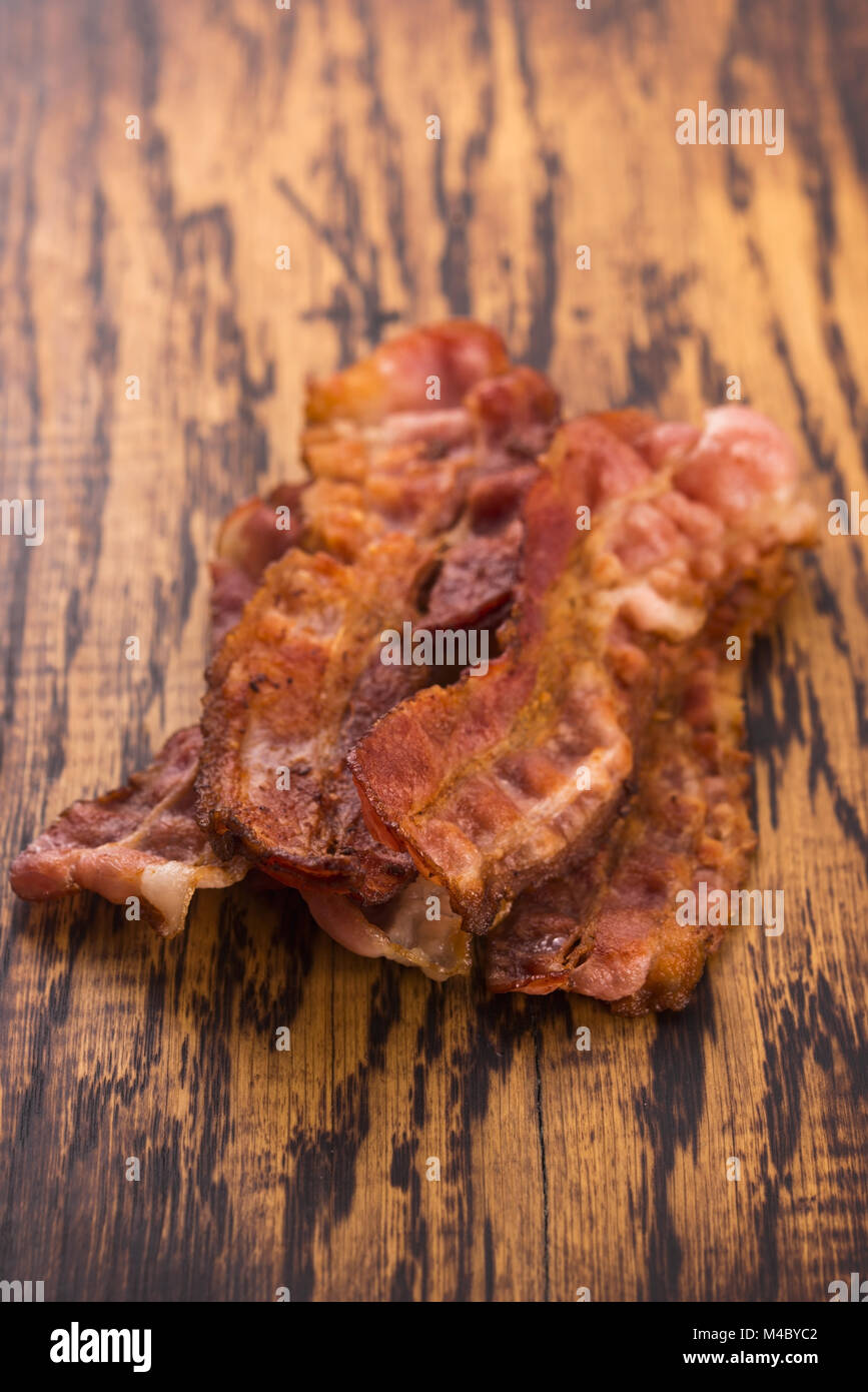 Cooked Bacon Strips Stock Photo - Alamy