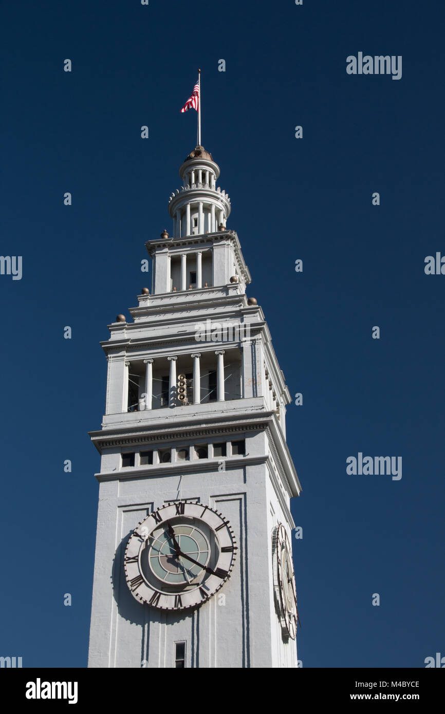 Clock tower of the train station in San Francisco Stock Photo - Alamy
