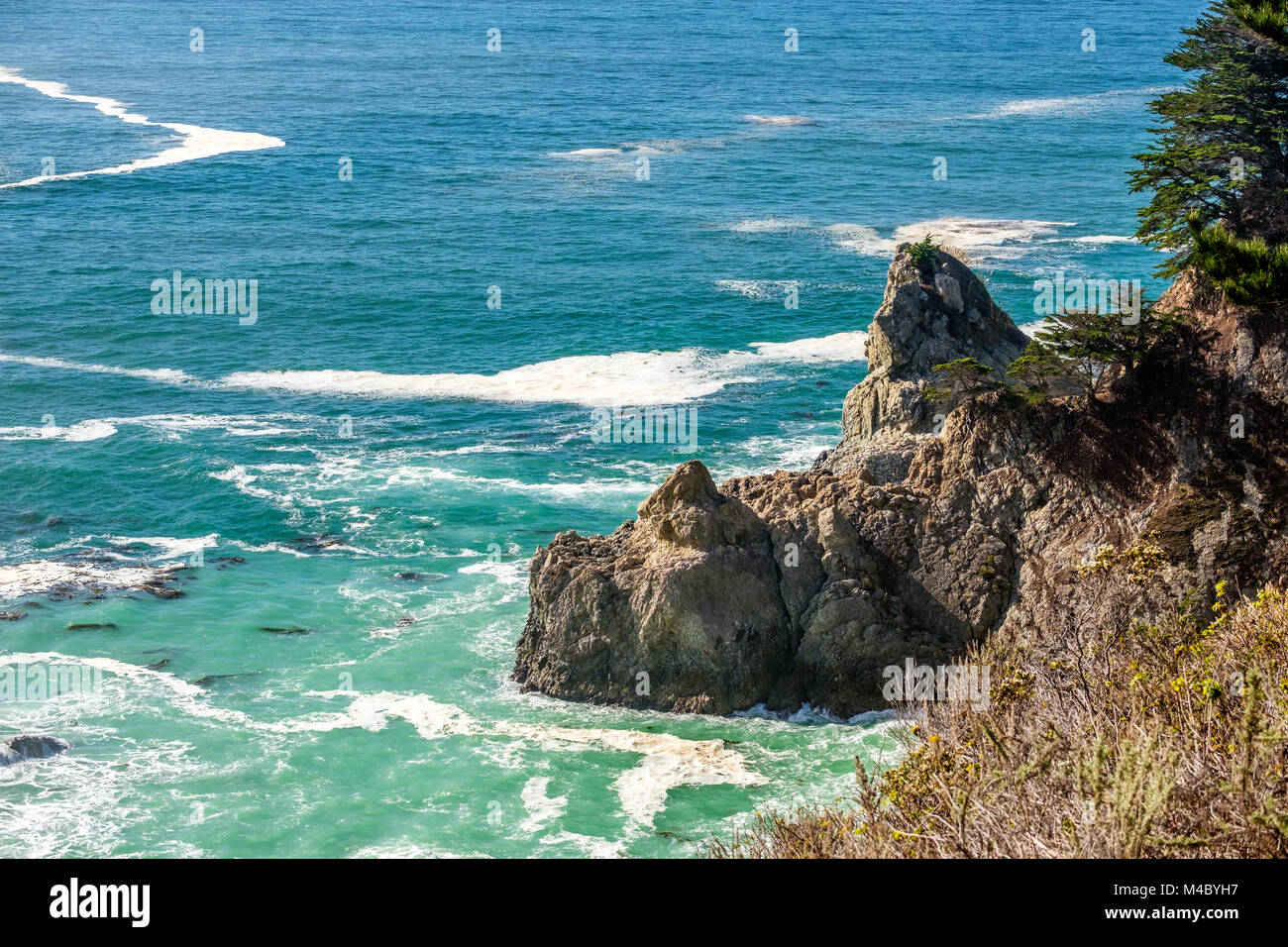 USA Pacific coast landscape, California Stock Photo - Alamy