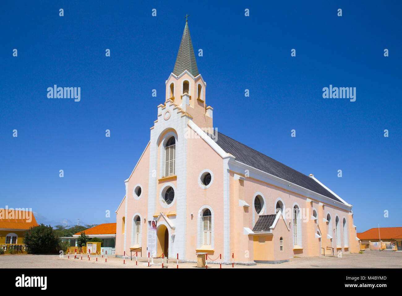 Historic St. Ann's Roman Catholic Church in Noord Aruba on a sunny day ...