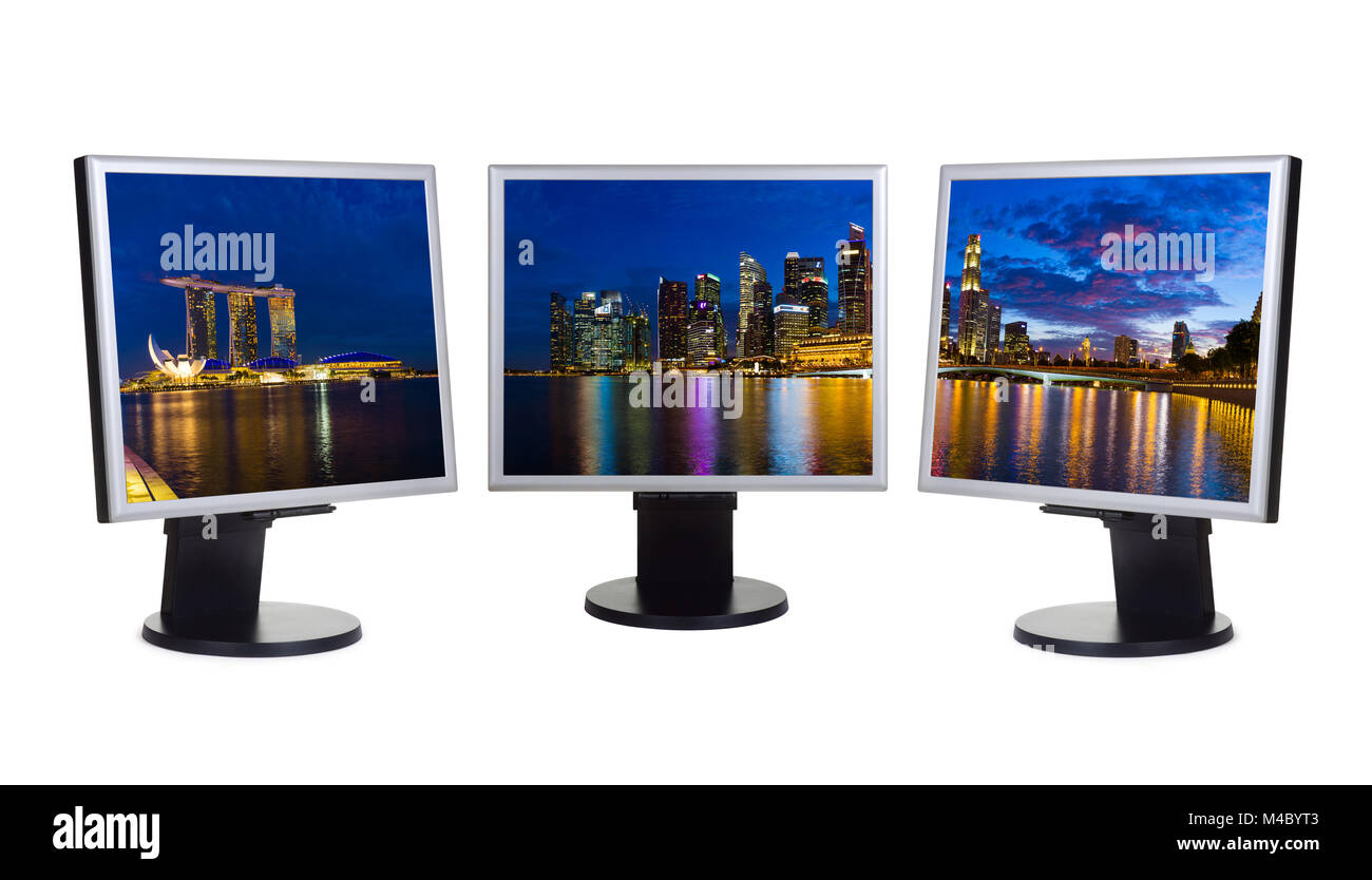 Singapore sunset Cut Out Stock Images & Pictures - Alamy