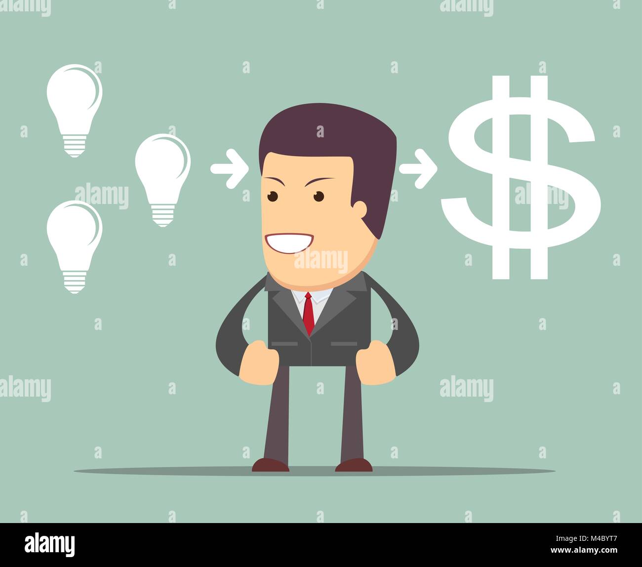 man making money Stock Vector Image & Art - Alamy