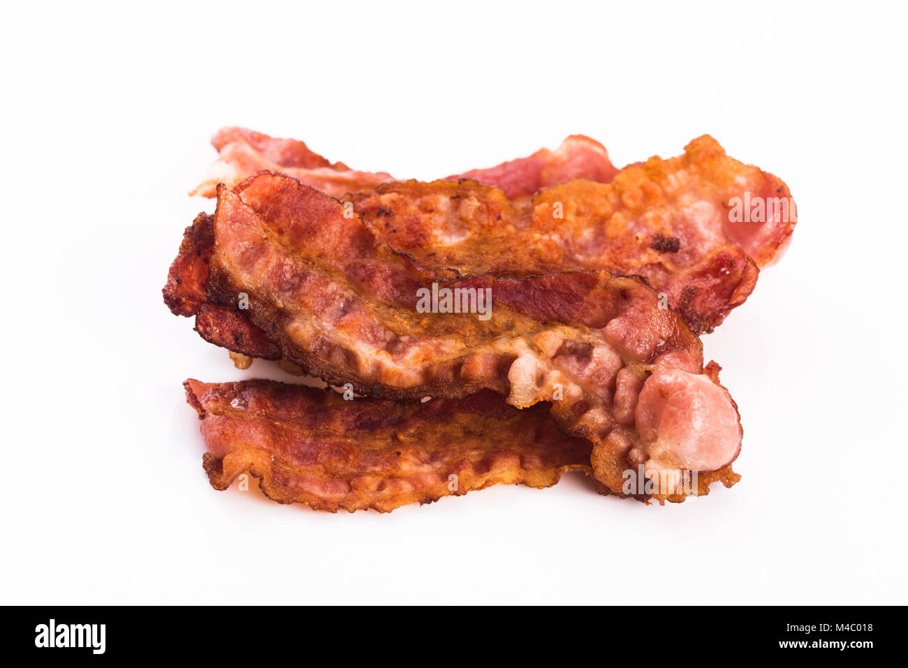 Cooked Bacon Strips Stock Photo - Alamy