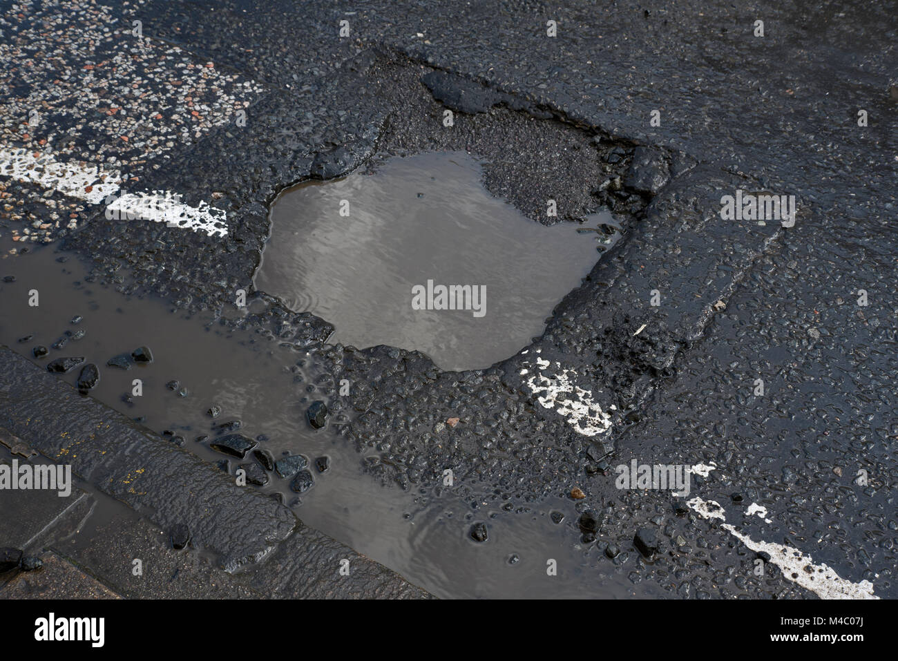 Pothole road scotland hi-res stock photography and images - Alamy