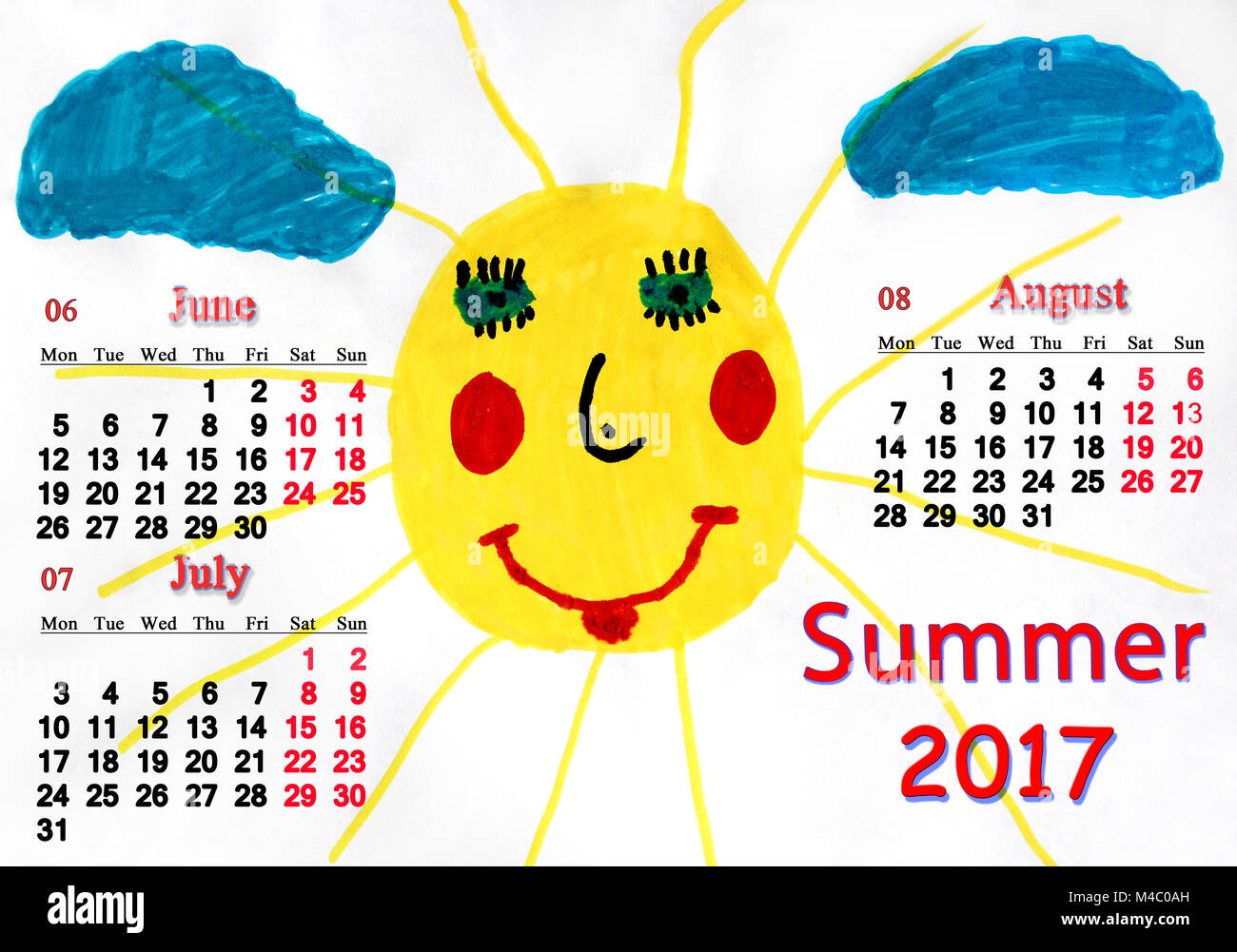 Sun calendar hi-res stock photography and images - Alamy
