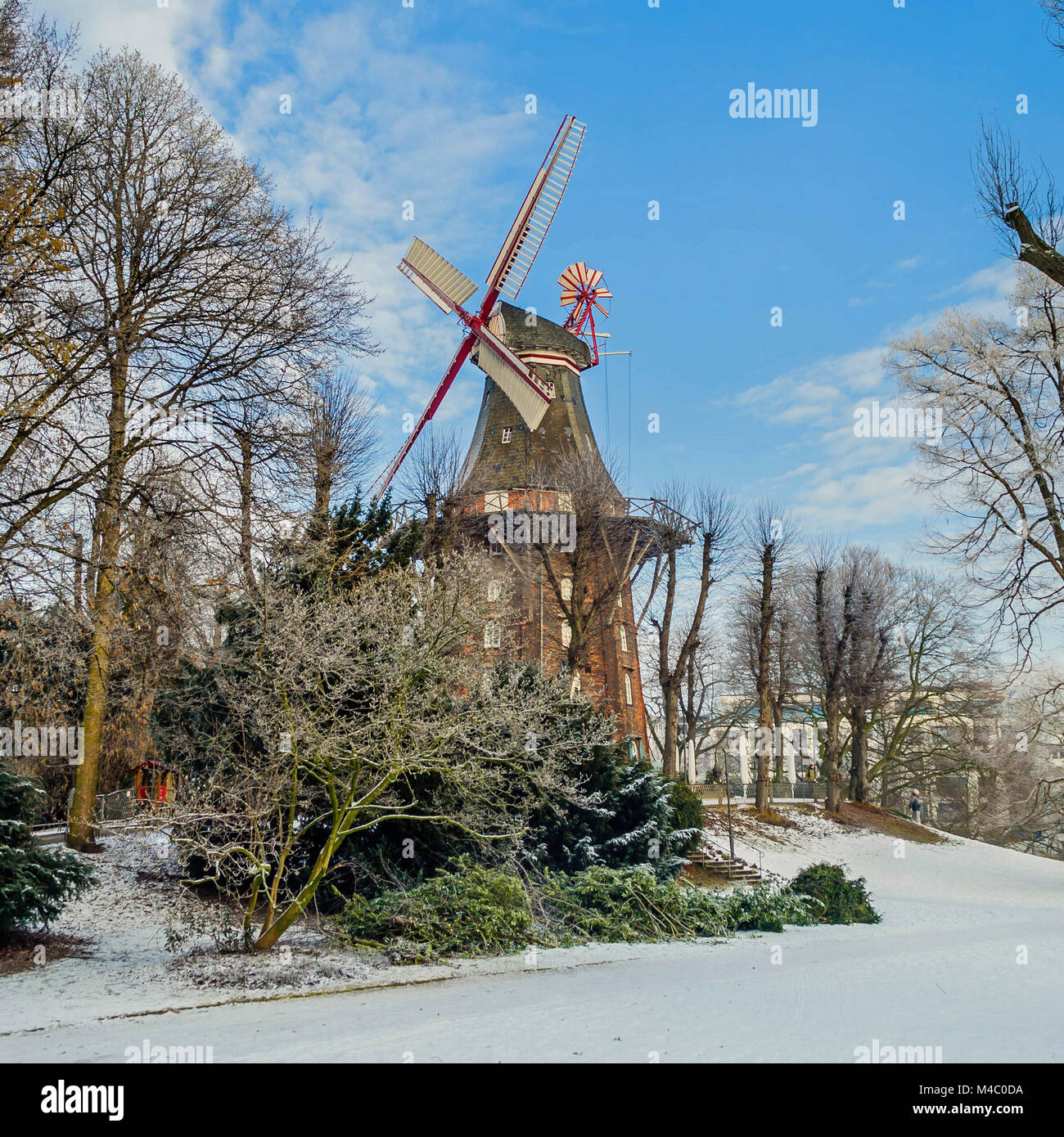 Historic windmill at Bremen Stock Photo - Alamy
