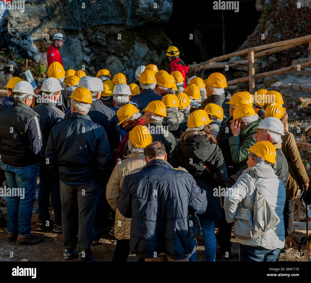 test of evacuation in case of emergency Stock Photo - Alamy