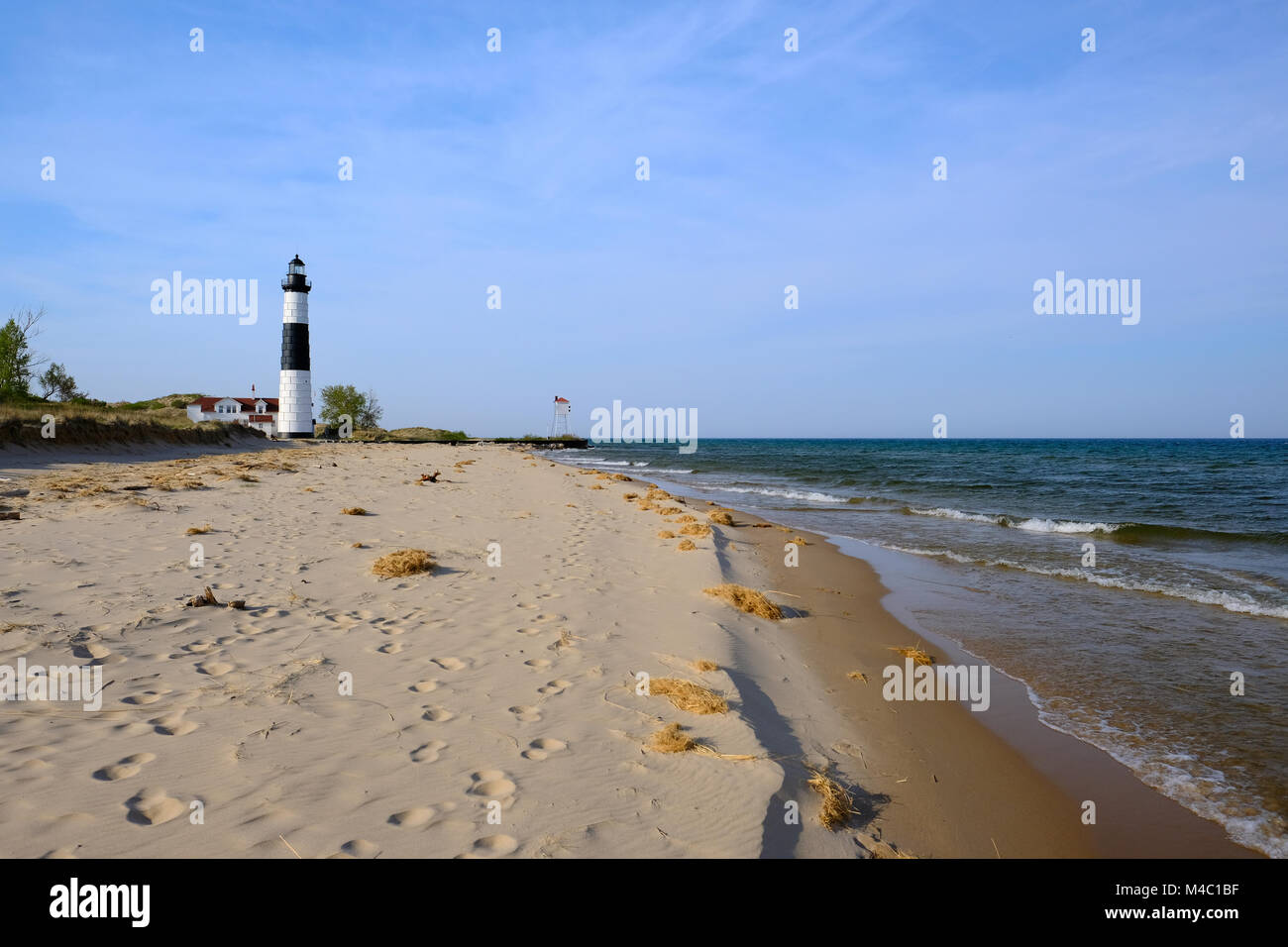 Big Sable Point Lighthouse in dunes, built in 1867 Stock Photo - Alamy