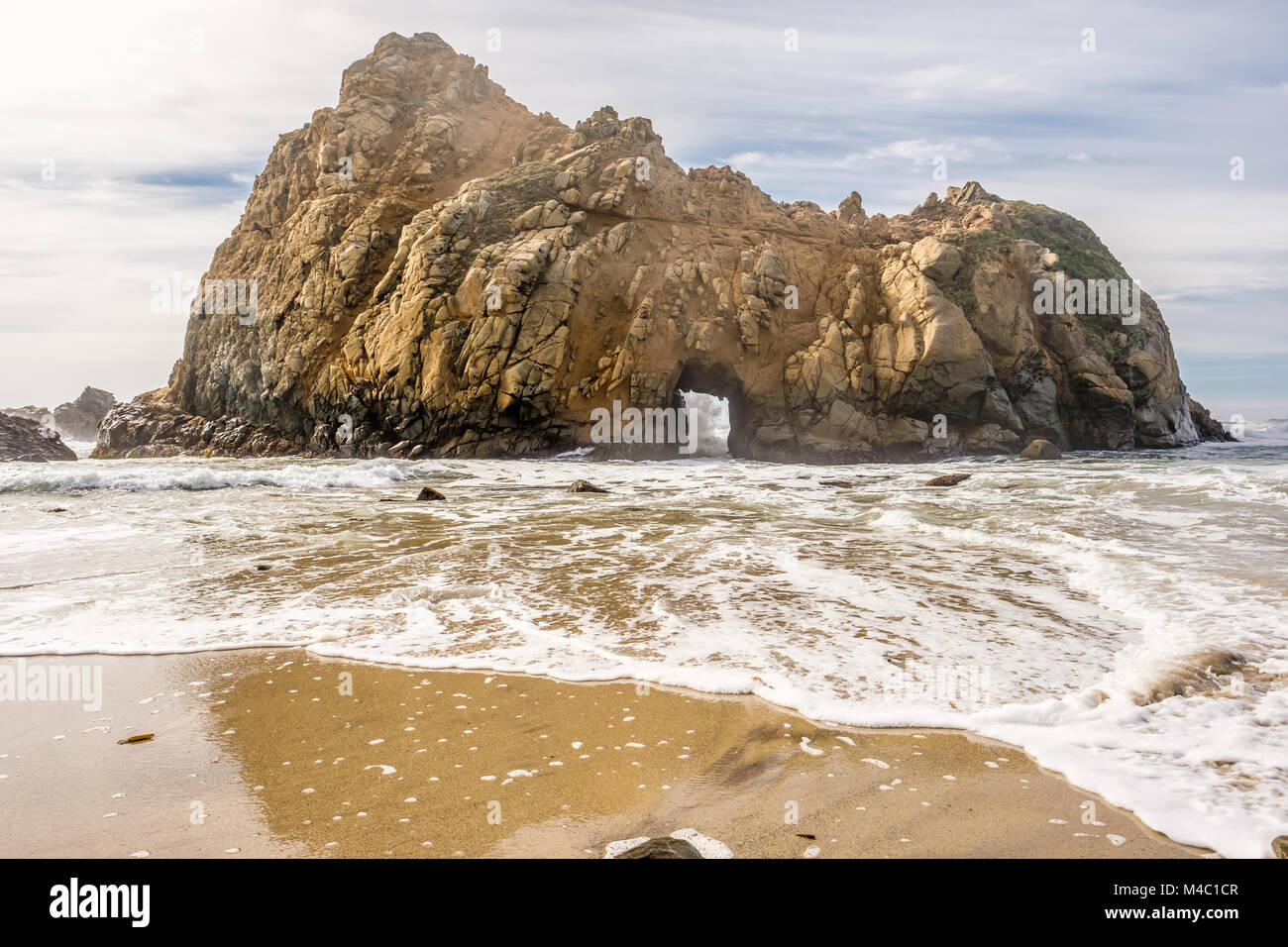 Rock at Pfeiffer Beach, California Stock Photo - Alamy
