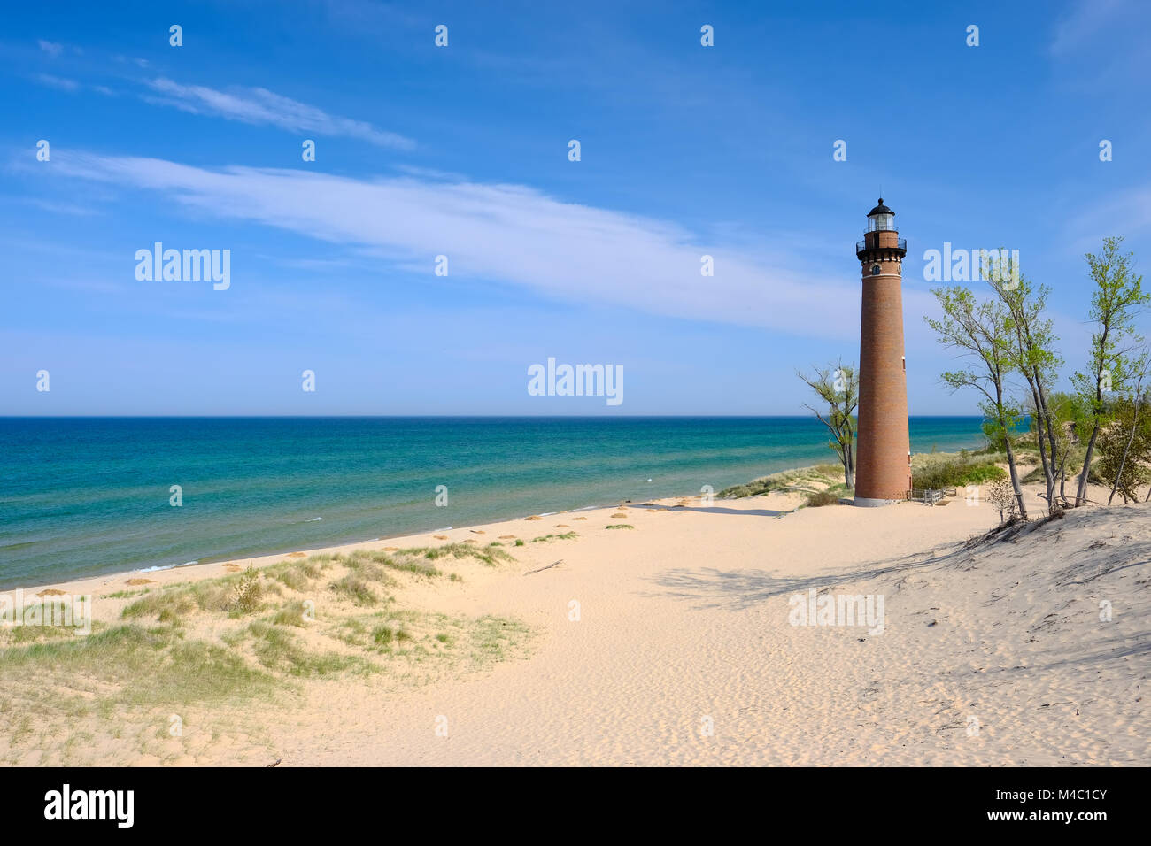 Little Sable Point Lighthouse in dunes, built in 1867 Stock Photo - Alamy