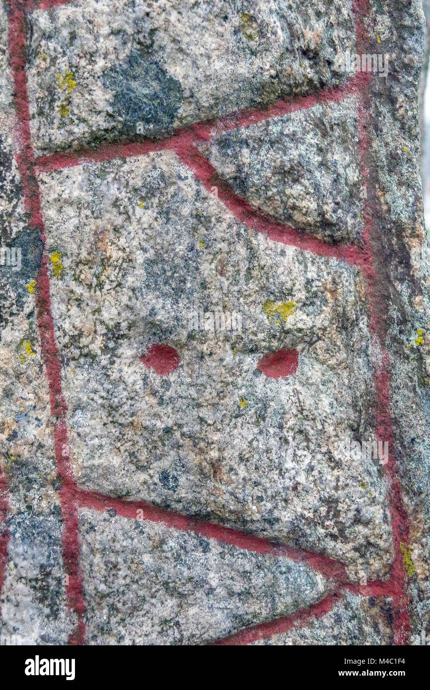 Runic stone with inscription hi-res stock photography and images - Alamy