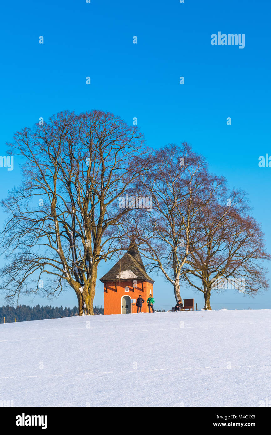 The red chapel hi-res stock photography and images - Alamy