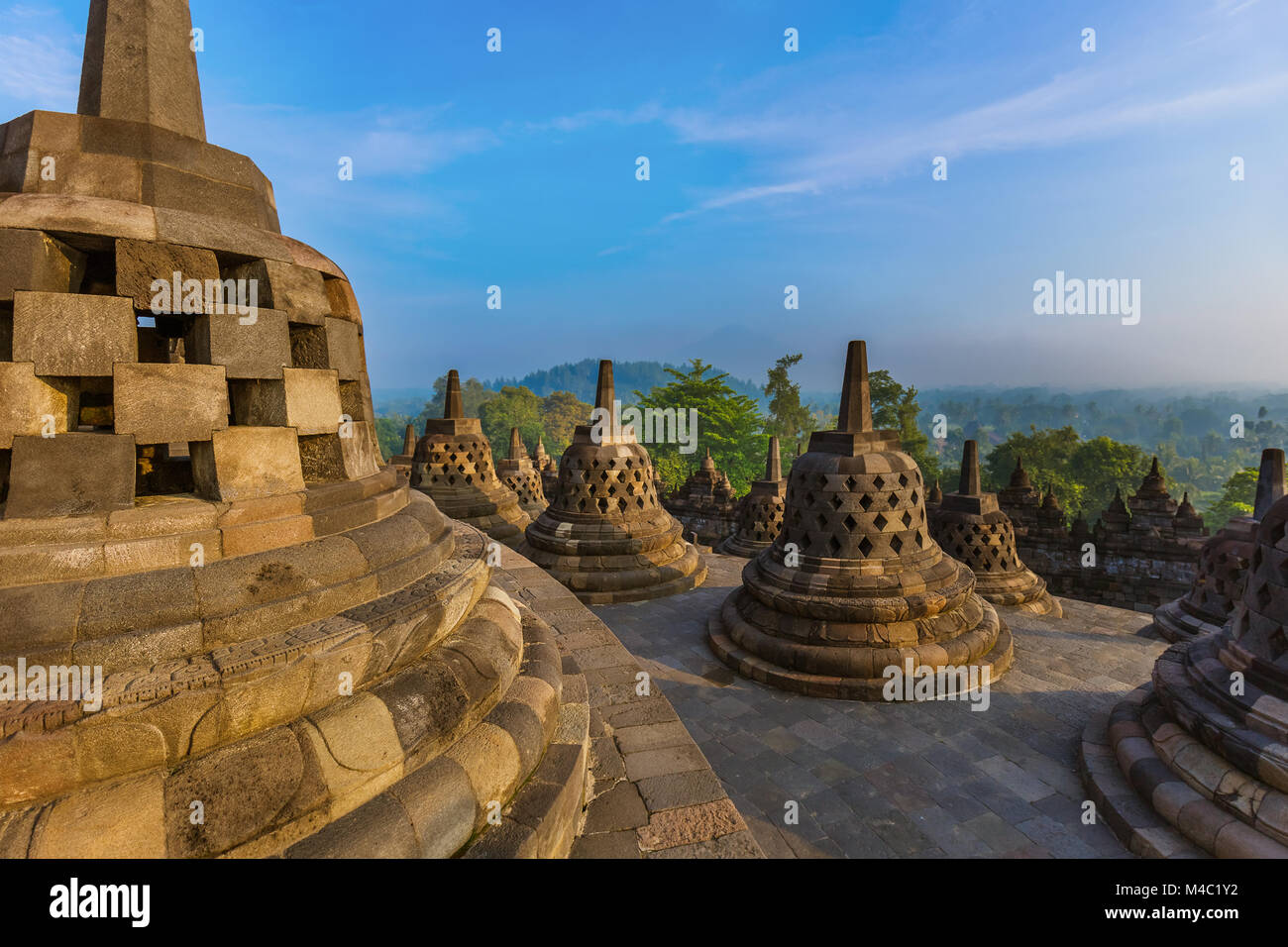 Borobudur Buddist Temple - island Java Indonesia Stock Photo - Alamy