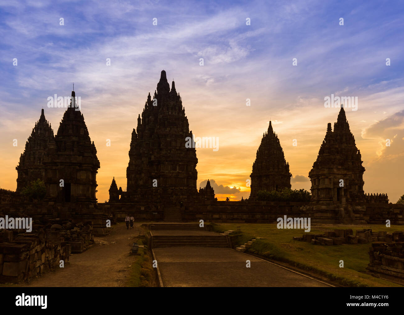 Prambanan temple near Yogyakarta on Java island - Indonesia Stock Photo ...
