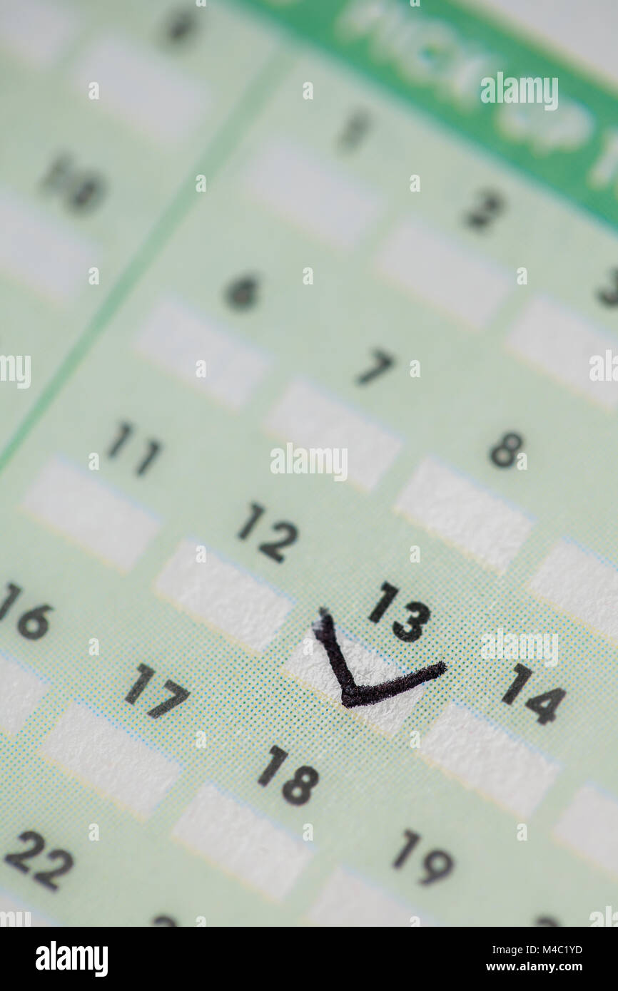 Lucky number thirteen Stock Photo - Alamy