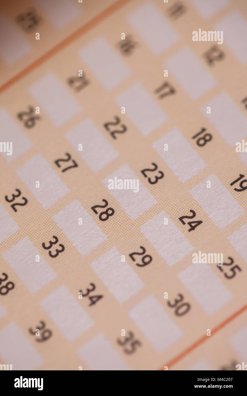 Lotto slip hi-res stock photography and images - Alamy