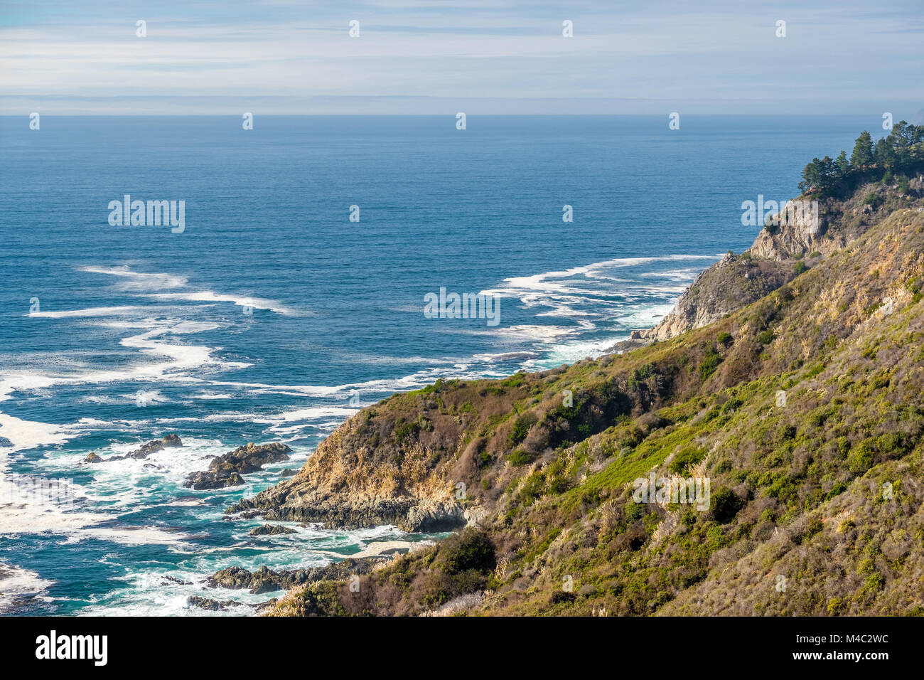 USA Pacific coast landscape, California Stock Photo - Alamy
