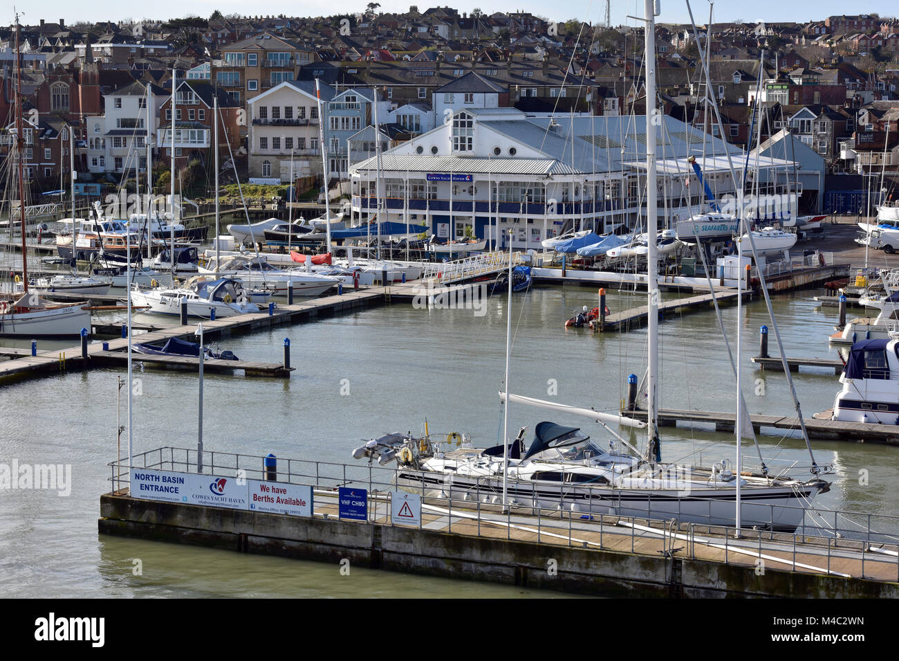 cowes yacht haven on the isle of wight home of the international yacht ...