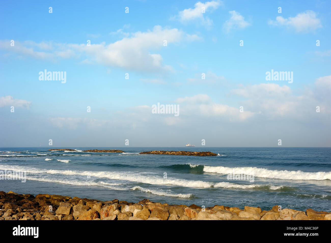 Mediterranean Coast Israel Stock Photo - Alamy