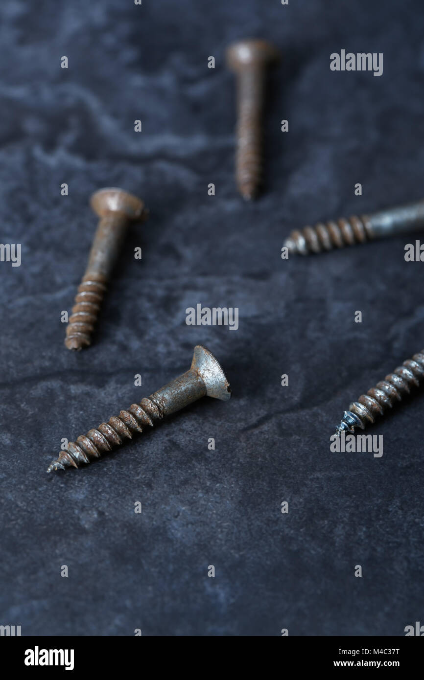 Rusty screws hi-res stock photography and images - Alamy