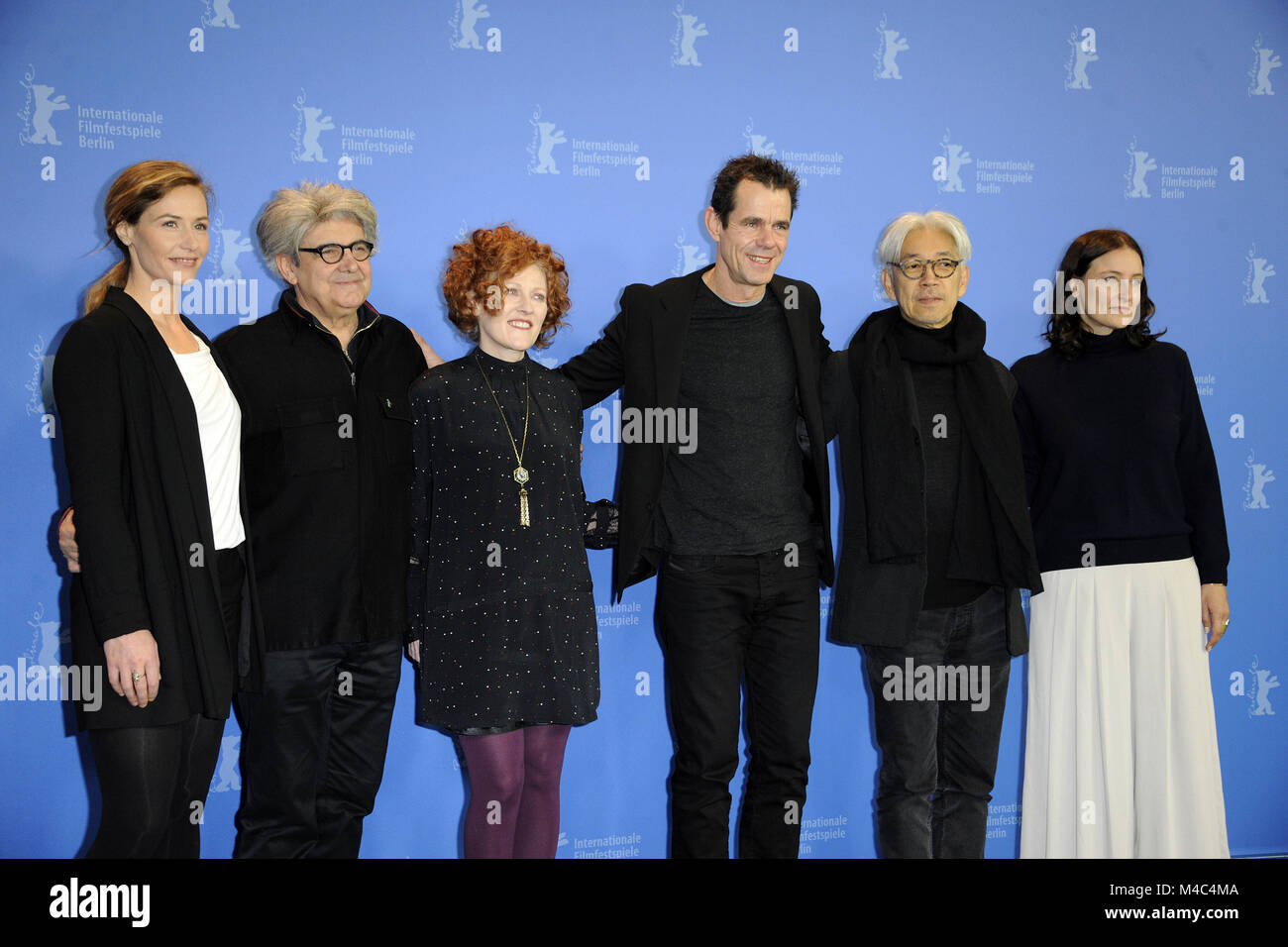 Berlin, Germany. 15th Feb, 2018. Cécile de France, Chema Prado ...